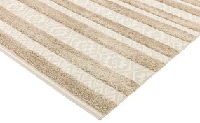 Tribeca Design Kusový koberec Mola Natural/Cream Stripe Rozměry: 80x150 cm