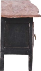 TV stolek 120 x 30 x 40 cm černý masivní mahagonové dřevo 283901