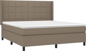 Box spring postel s matrací taupe 160x200 cm textil 3131445