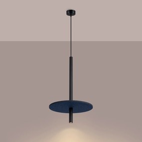 Sollux Lighting Závěsná lampa FELTRO 1 černá/tmavě modrá