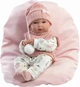 Llorens 63504 NEW BORN HOLČIČKA - realistická panenka miminko s celovi