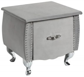 Noční stolek Extravagancia 45cm stříbrná šedá / 39357