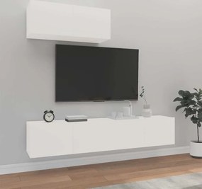 vidaXL 3dílný set TV skříněk kompozitní dřevo [3114473] Barva: Černá