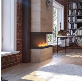 InFire - Vestavěný BIO krb 100x50 cm 3kW černá INSIDE C1000 V3