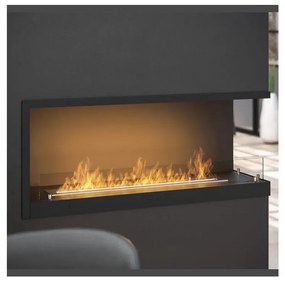 InFire | InFire - Rohový BIO krb 110x45 cm 3kW černá | IF0027