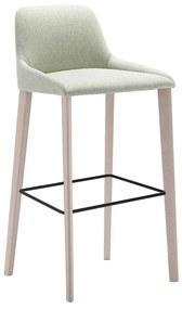 Andreu World designové barové židle Alya Barstool Wood (výška sedáku 66 cm)