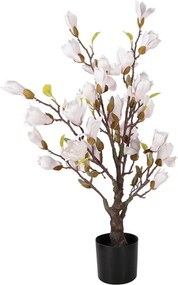 Dekorační stromek Magnolia s narůžovělými květy - 20*20*75 cm