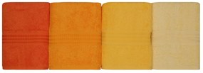 L´essentiel Maison Ručník, Set 4 ks Rainbow - Yellow, Žlutá, Oranžová