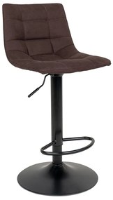 Designová barová židle Dominik tmavě hnědá