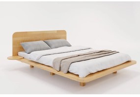Dvoulůžková postel z bukového dřeva 160x200 cm v přírodní barvě Japandic – Skandica