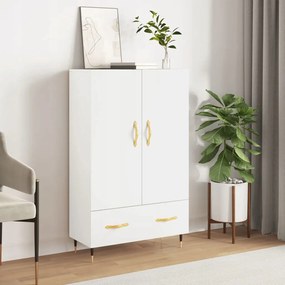 Fionshop 263911945 Skříň highboard bílá 69,5 x 31 x 115 cm kompozitní dře