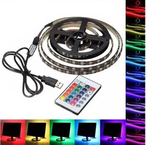 LED RGB pásek – Osvětlení za televizi – 3 metry