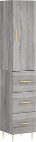 Skříň highboard šedá sonoma 34,5 x 34 x 180 cm kompozitní dřevo 3198847
