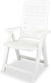 3dílný bistro set plastový bílý 275073