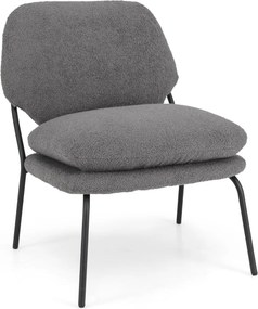 Costway Armless Accent Chair s Teddy Fleece potahem a křeslem pro volný čas