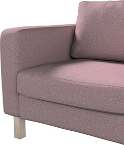 Potah na křeslo IKEA Karlstad, krátký barva růžová látka pletený vzor