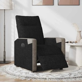 Elektrické polohovací křeslo černé textil 3324082
