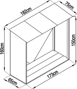 Dřevník WC-A Rojaplast