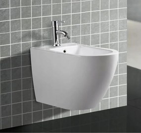 Mexen LENA Rimless, závěsná WC mísa se sedátkem + bidet, bílá, 30224000+35224800