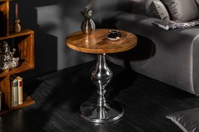 Masivní mangový odkládací stolek Vagalo, 51 cm