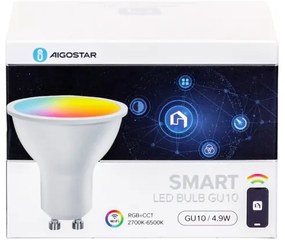 SADA 4x LED RGBW Stmív. žárovka Smart GU10/4,9W/230V 2700-6500K - Aigostar
