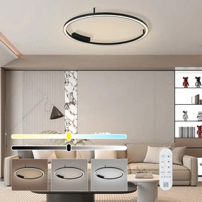 Immax NEO FINO stropní (nástěnné)svítidlo černé 80cm 55W 4285lm Tuya Zigbee 3,0 s DO