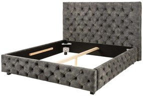 Designová postel Laney 180 x 200 cm olivově šedý samet