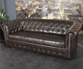 ASKONT Chesterfield Bis antique brown Pohovka 3M