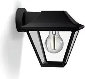 Philips Alpenglow 16495/30/PN černá / Venkovní nástěnné svítidlo / E27