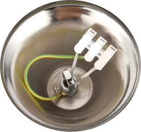 Lustr Cristal, 1x křišťálové/chromové/černé kovové stínítko, (fi 38cm), ch