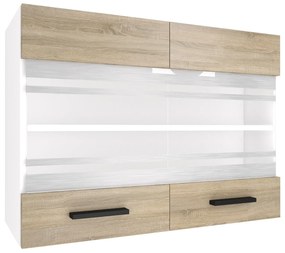 Kuchyňská skříňka Belini horní 80 cm dub sonoma  TOR SGW80/2/WT/DS/0/B1