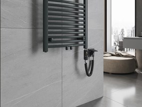 Mexen Ares, elektrické topné těleso 1200x400 mm + topná tyč 600 W, antracitová, W102-1200-400-2600-66