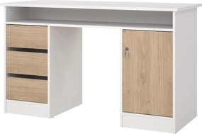 FALCO Psací stůl Felix 491 bílá/jackson hickory
