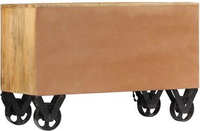 Botník 86 x 35 x 55 cm masivní mangovníkové dřevo 247658