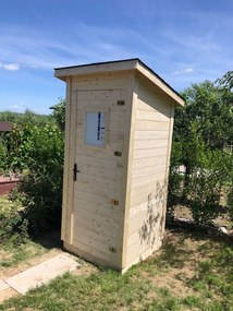 nejzahradnidomek.cz - MINI Zahradní domek na nářadí - Premium, barva natur, (1,2 × 1,2 m), D_MINI2