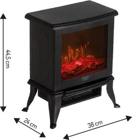 Adler AD 7754 / Elektrický krb / 2 topné stupně / 3D plamenový efekt