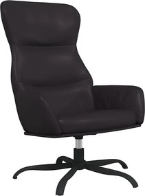 Relaxační křeslo černé umělá kůže 341084