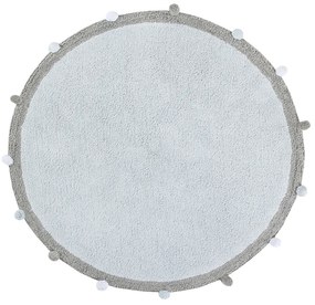 Lorena Canals, Pro zvířata: Pratelný koberec Bubbly Soft Blue kruh, 120x120 (průměr) kruh, modrá, ložnice