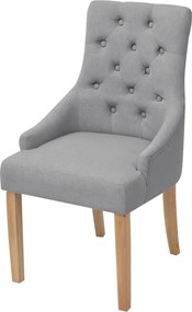 vidaXL Jídelní židle 6 ks textil [274422] Barva: světle šedá