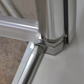Roth TOWER LINE TDN1 Jednokřídlé sprchové dveře pro instalaci do niky 120 cm Profil: Lesk, Sklo: Hladké čiré