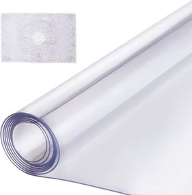PVC chránič stolu 61 × 243,8 cm průhledný plastový o tloušťce 1,5 mm