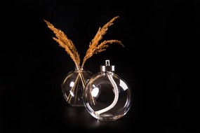 Skleněná olejová lampa SCUTI – Křišťál