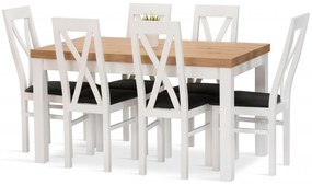 Jídelní sestava RITA stůl + 6 židlí