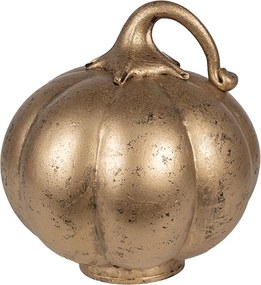 Měděná antik skleněná dekorace dýně Pumpkin - Ø 15*16 cm