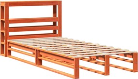 Postel bez matrace voskově hnědá 75 x 190 cm masivní borovice 3306512