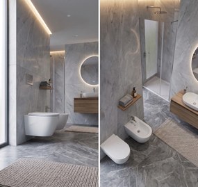 Erga Lily, závěsný bidet 490x360x320 mm, bílá lesklá, ERG-V03-LILY-BD-WH