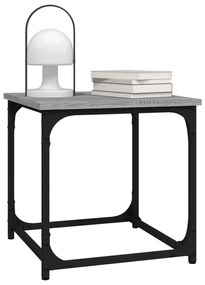 Odkládací stolek šedý sonoma 40 x 40 x 40 cm kompozitní dřevo - Default Title