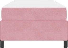 Rám postele Růžová 90 x 200 cm textil 3399041
