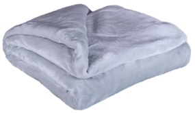 Jahu Deka XXL / Přehoz na postel stříbrná, 200 x 220 cm