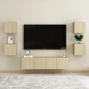 6dílný set TV skříněk dub sonoma kompozitní dřevo 3078975
